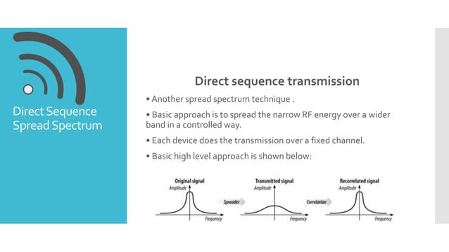Direct Sequence Spread Spectrum Ppt