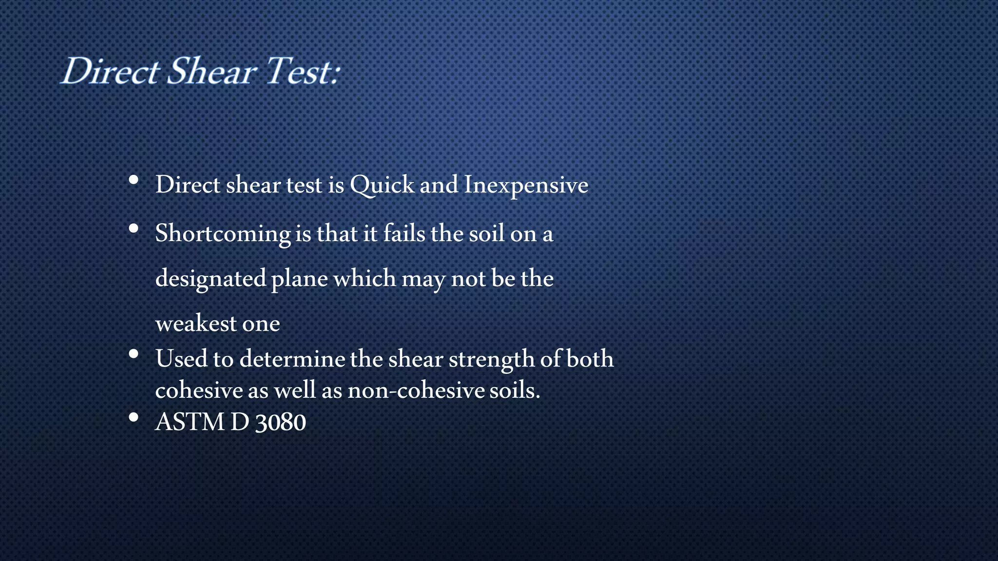 Direct shear test | PPTX