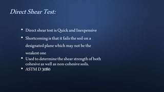 Direct shear test | PPTX