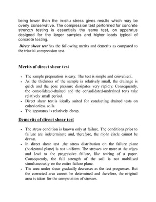 Direct shear test triaxial test | DOCX