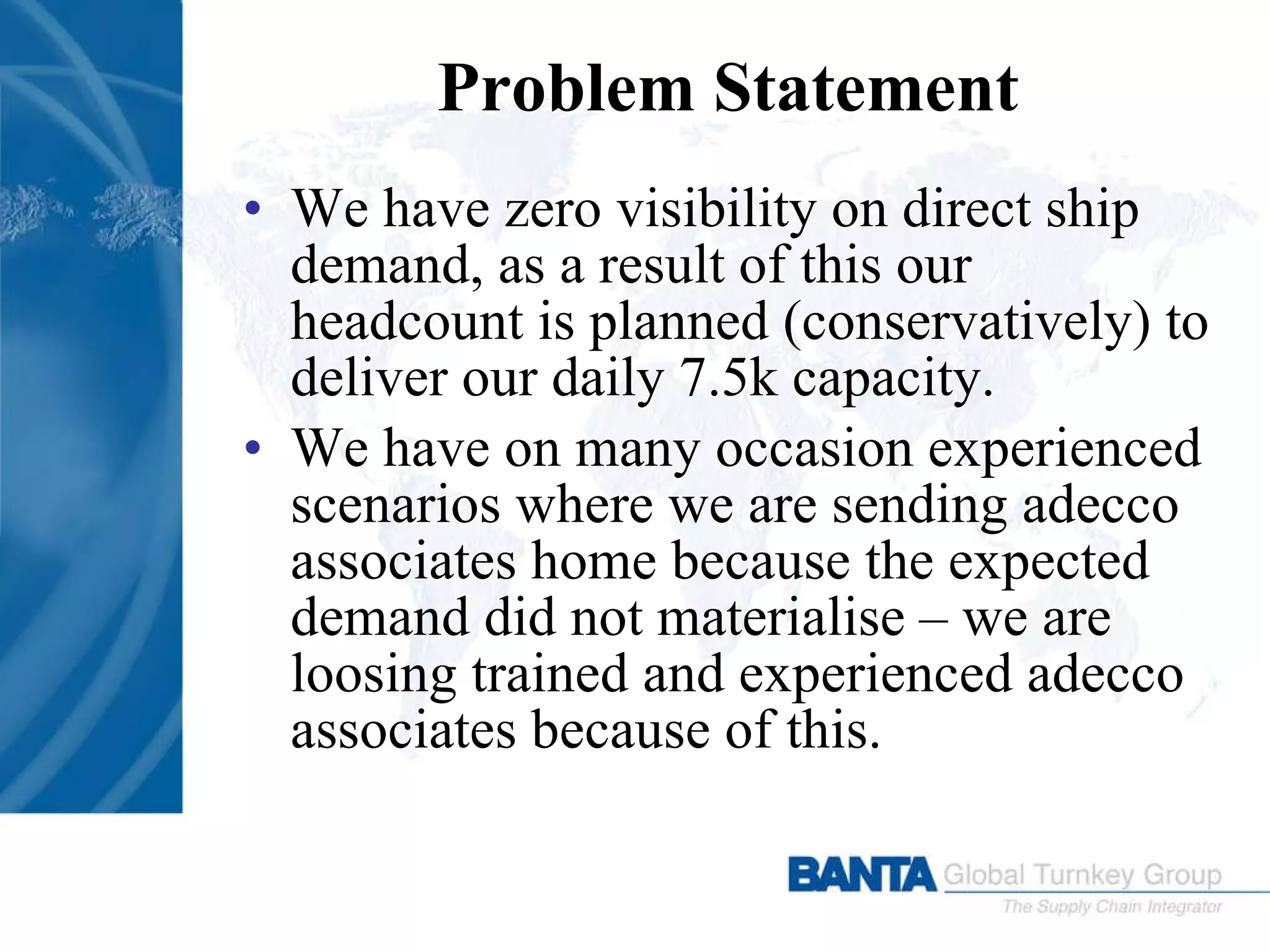 Direct Ship Headcount Project | PPT