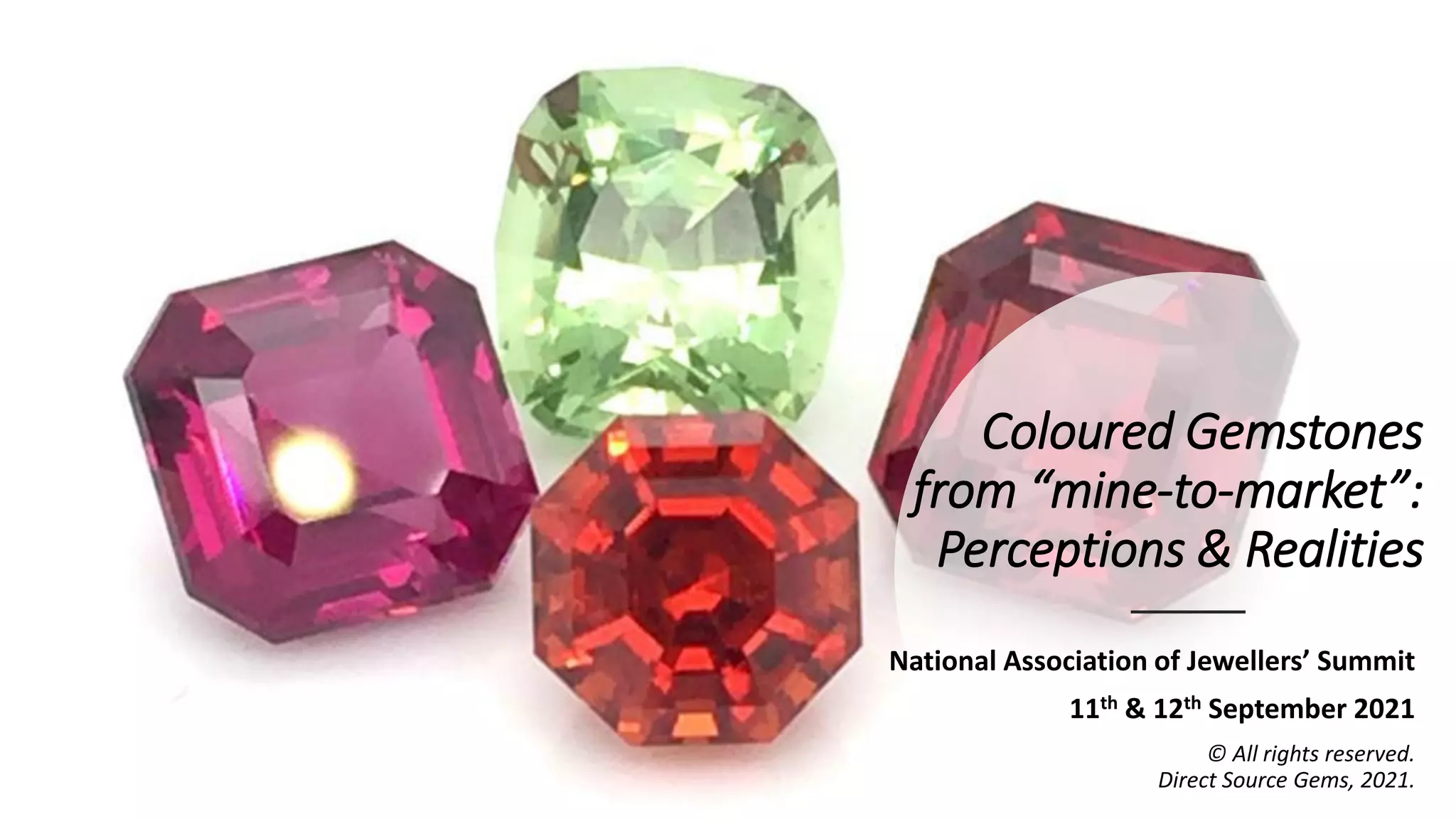 Coloured Gemstones from "mine to market" - perception vs reality ...