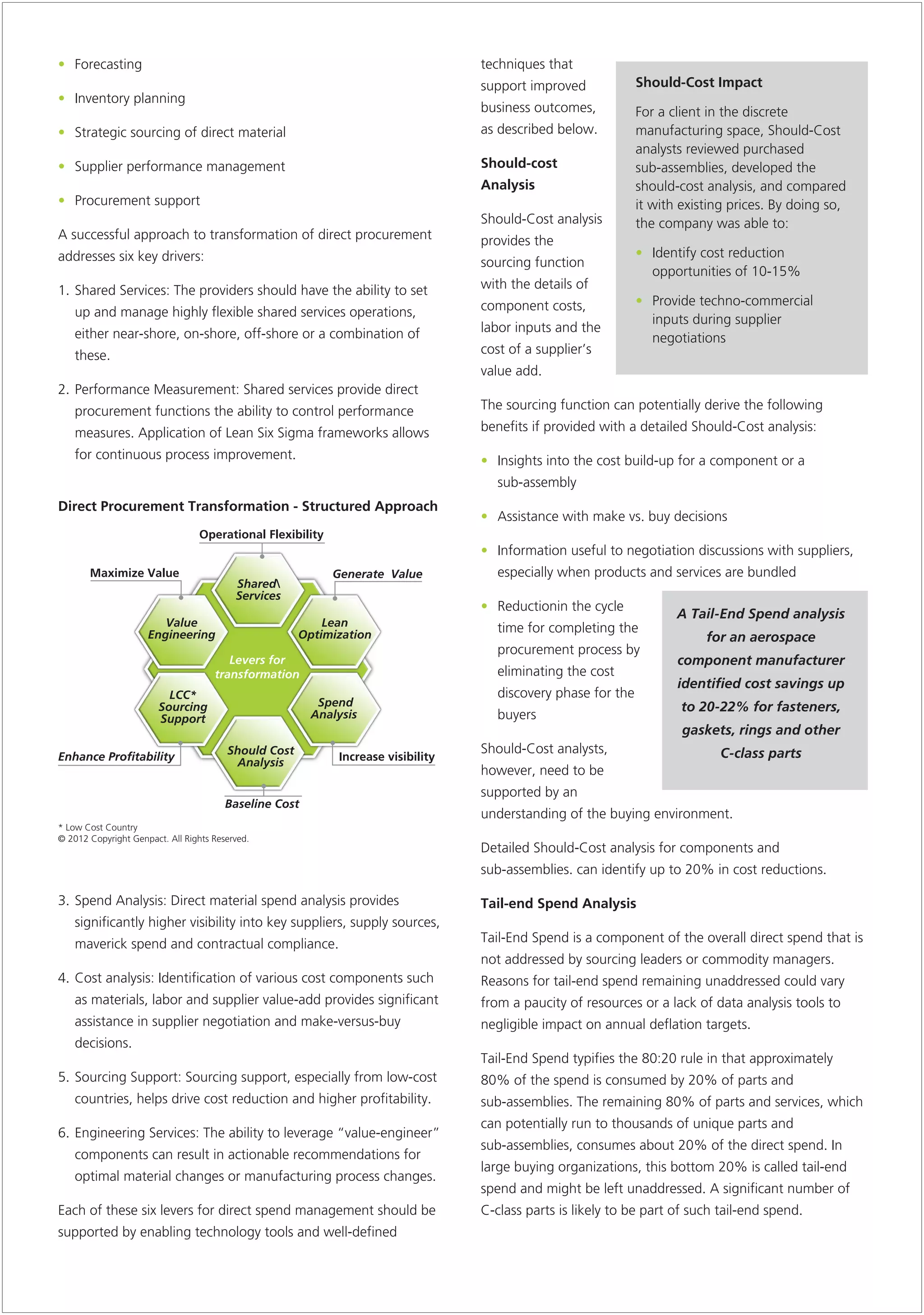 Direct Spend Management | PDF