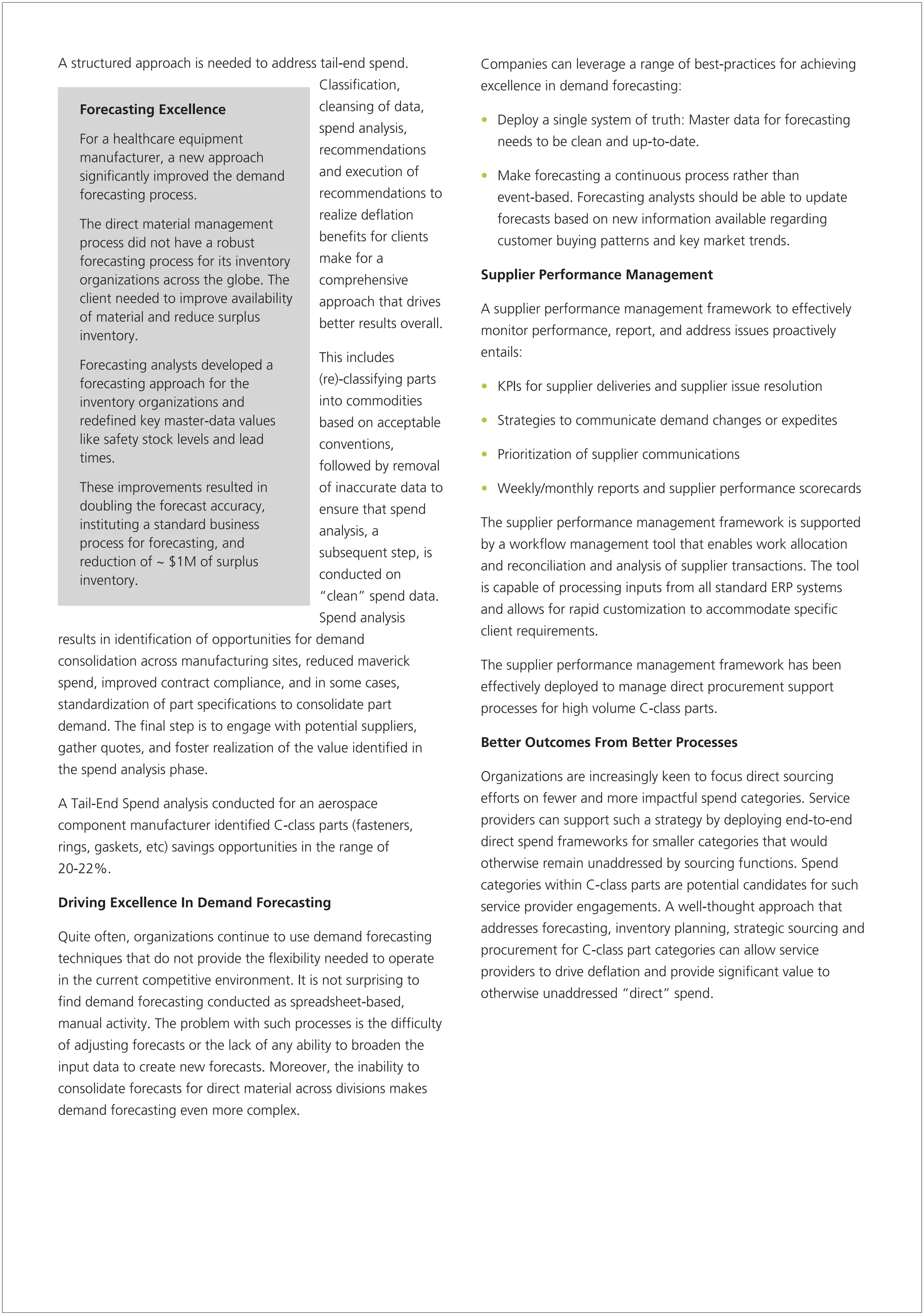 Direct Spend Management | PDF