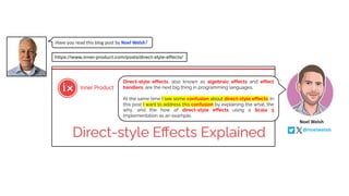 Direct Style Effect Systems - The Print[A] Example - A Comprehension ...