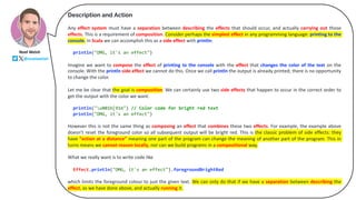 Direct Style Effect Systems - The Print[A] Example - A Comprehension Aid | PPT