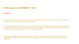 DIRECT TAXATION and its components..pptx