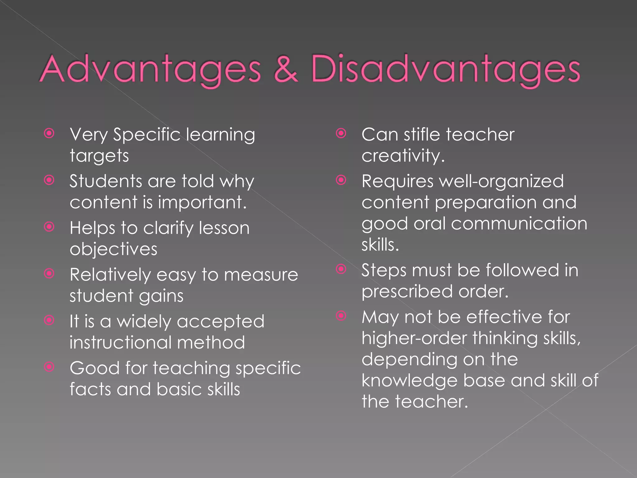Direct Teaching Method | PPT