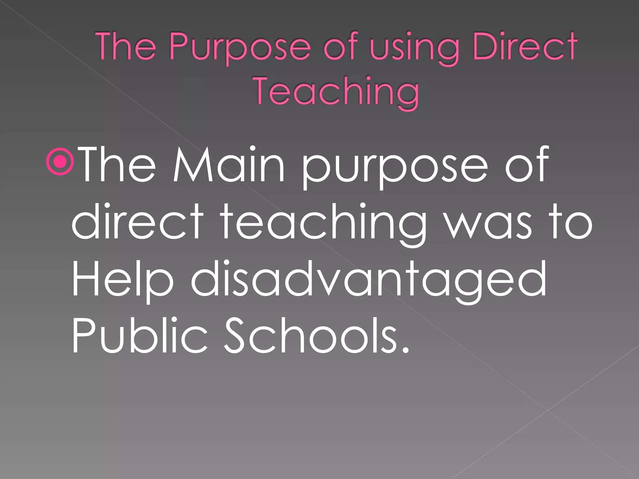 Direct Teaching Method | PPT