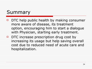Direct To Consumer Advertising Of Prescription Drugs Pharmaceutical ...