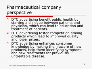 Direct To Consumer Advertising Of Prescription Drugs Pharmaceutical ...