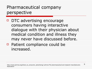 Direct To Consumer Advertising Of Prescription Drugs Pharmaceutical ...