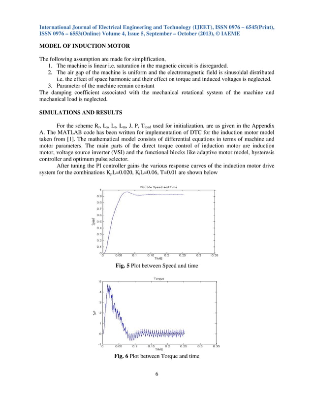 Direct Torque Control Of Induction Motor Using Space Vector Modulation