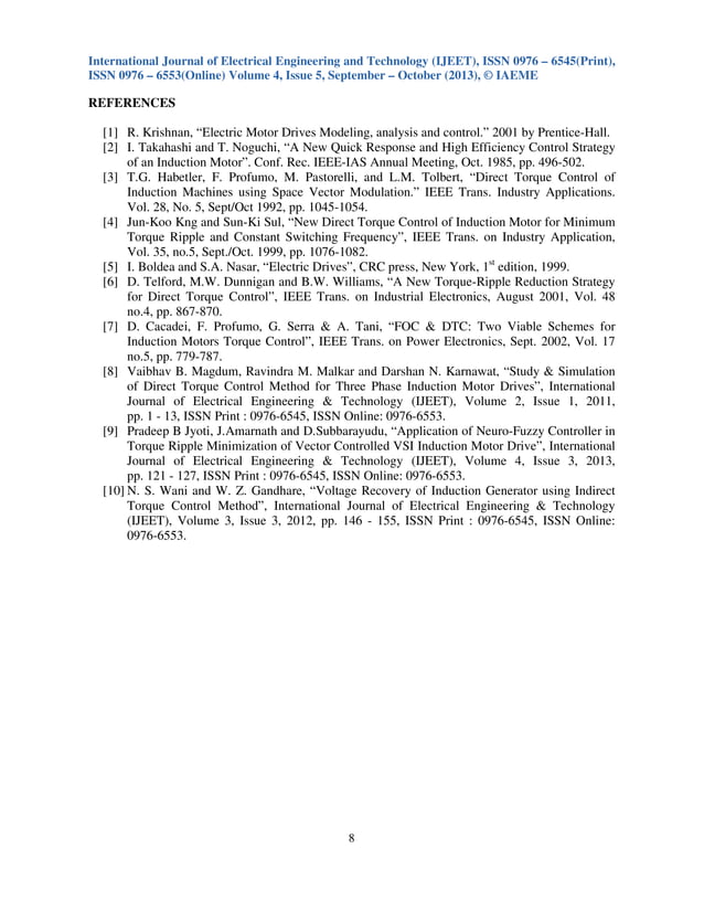 Direct Torque Control Of Induction Motor Using Space Vector Modulation