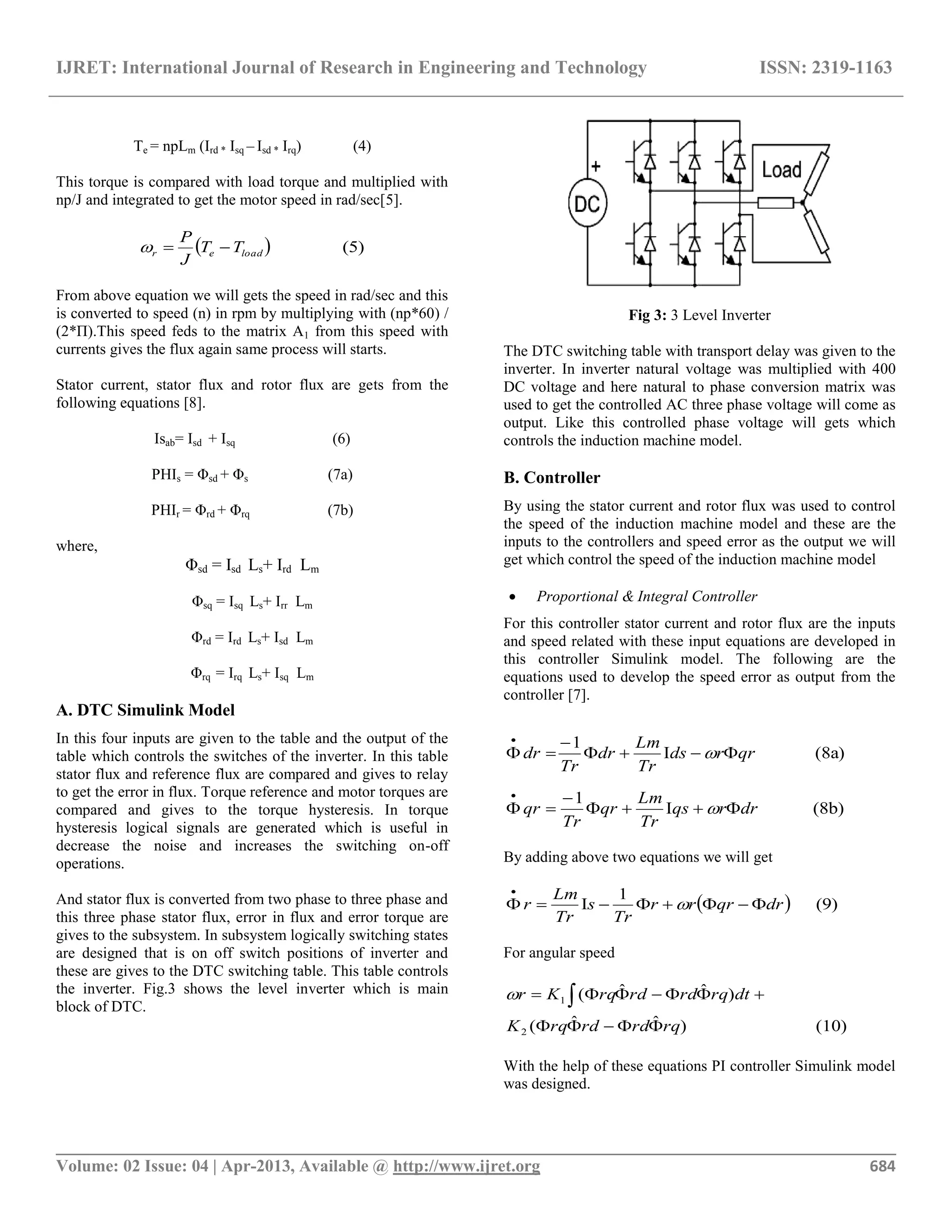 Direct Torque Control Using Neural Network Approach Pdf