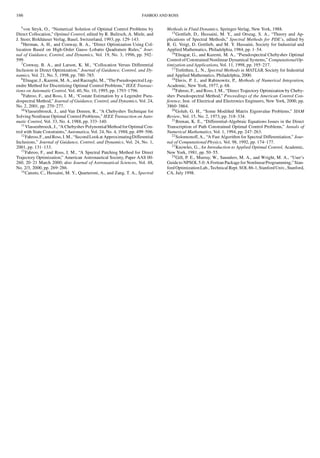 Direct trajectory optimization by a chebyshev pseudospectral method | PDF