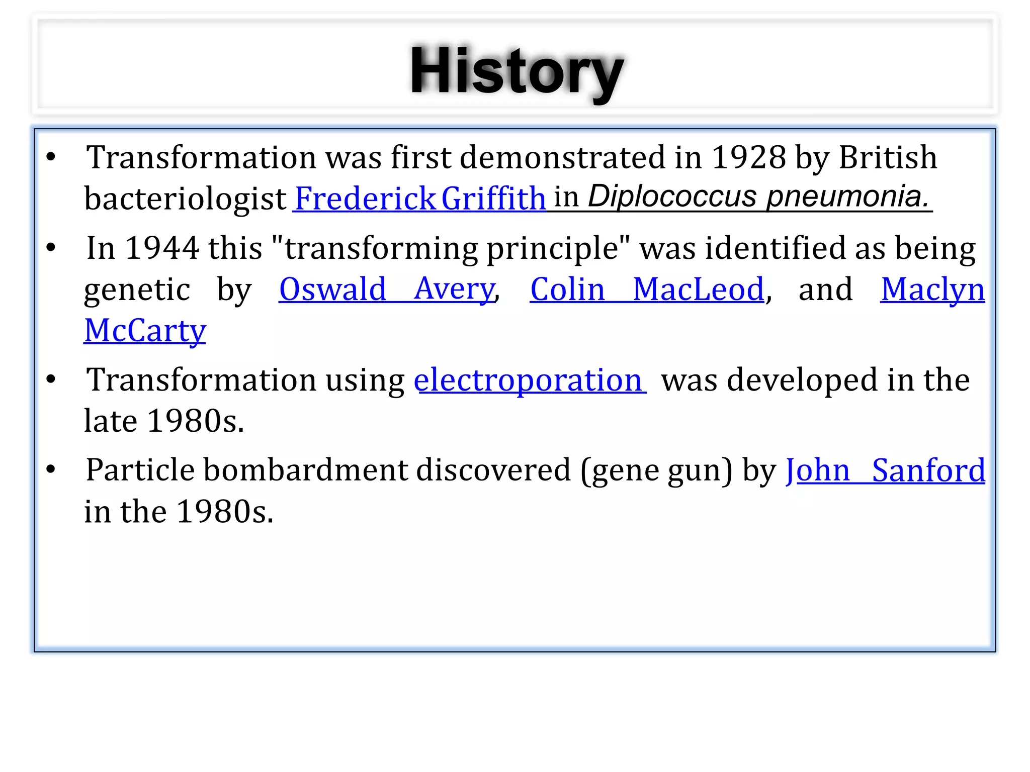 Direct transformation in plants | PPT