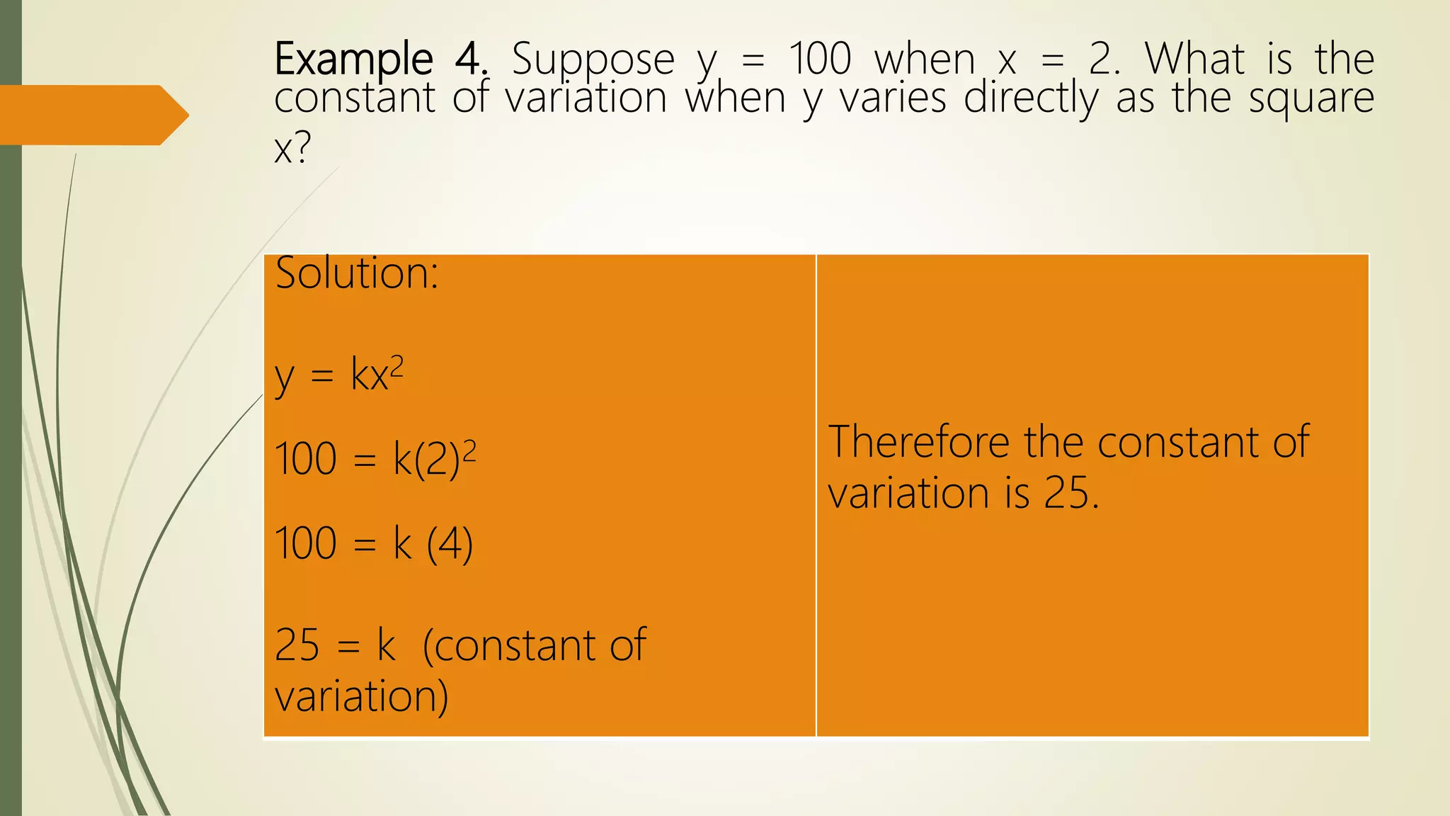 Direct variation | PPTX | Currencies | Economy