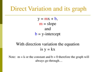 Direct Variation.ppt.pdf type of variations | PPT