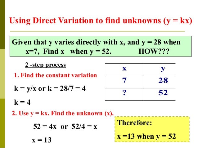 direct variation grade9 module 3 by mr. joel garcia