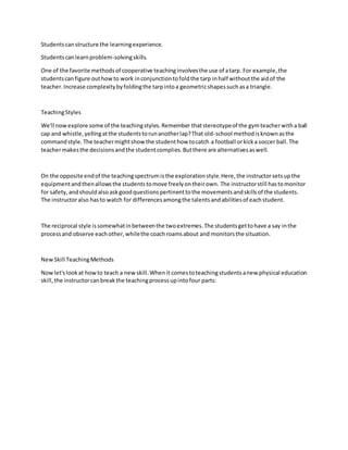 Direct versus indirect teaching | DOCX