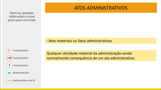 Direito Administrativo - Atos Administrativos | PDF