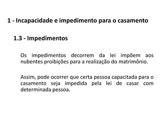 Direito de familia casamento 2 | PPTX