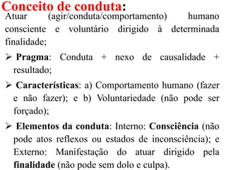 Direito penal i a conduta | PPT