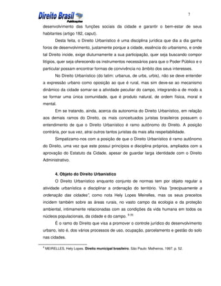 Direito urbanístico | PDF