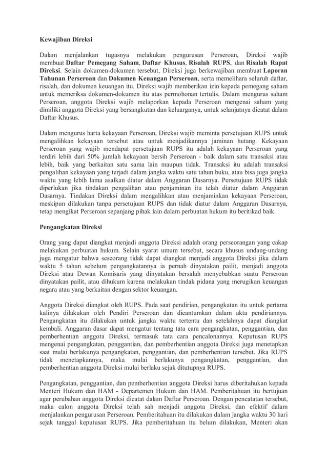 Direksi | PDF