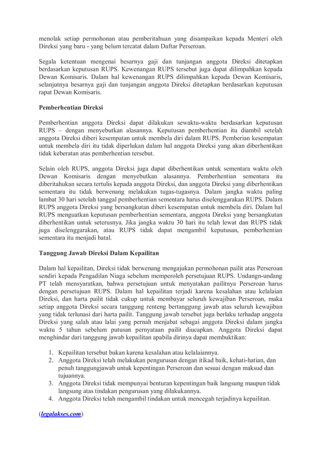 Direksi | PDF