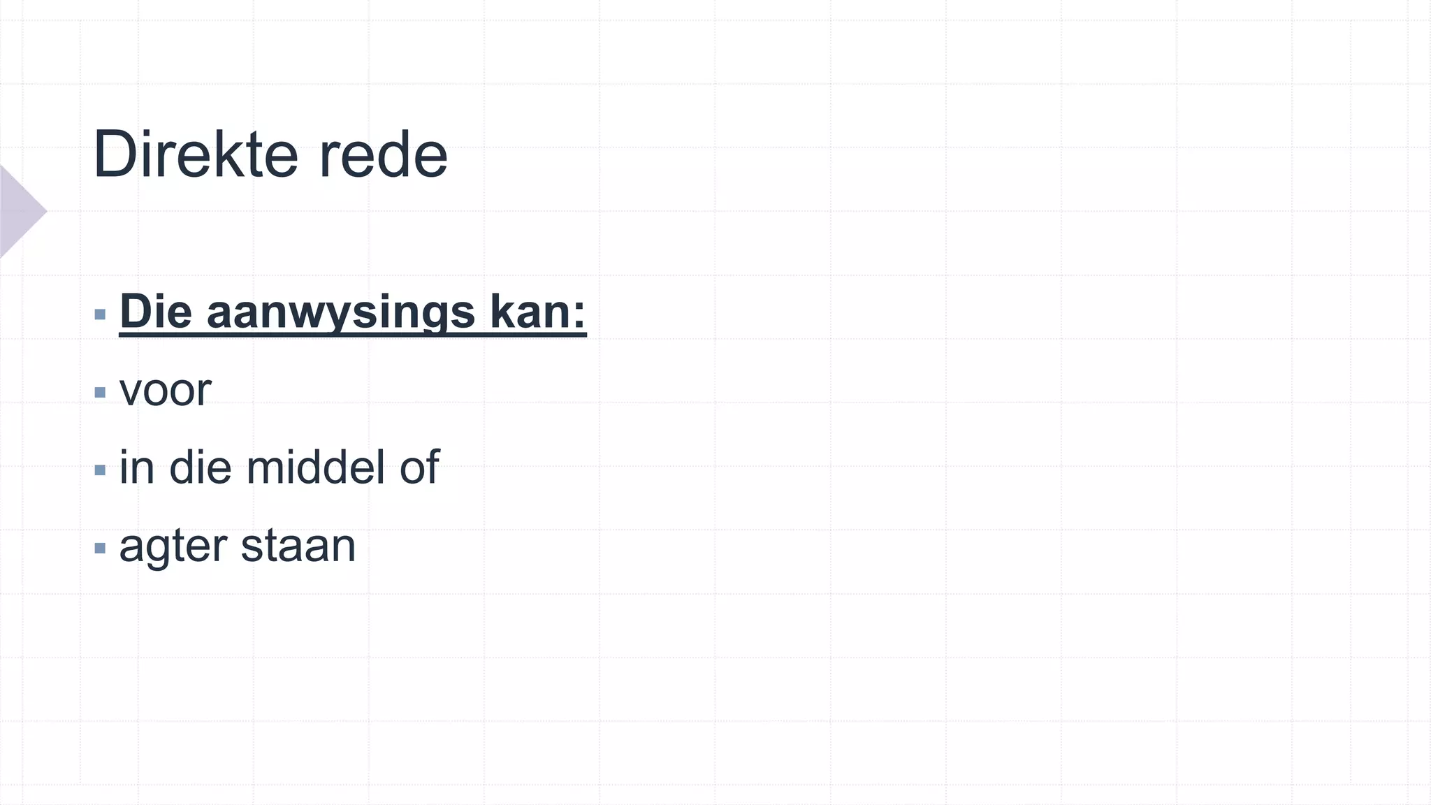 Direkte & Indirekte Rede Graad 8 | PPTX