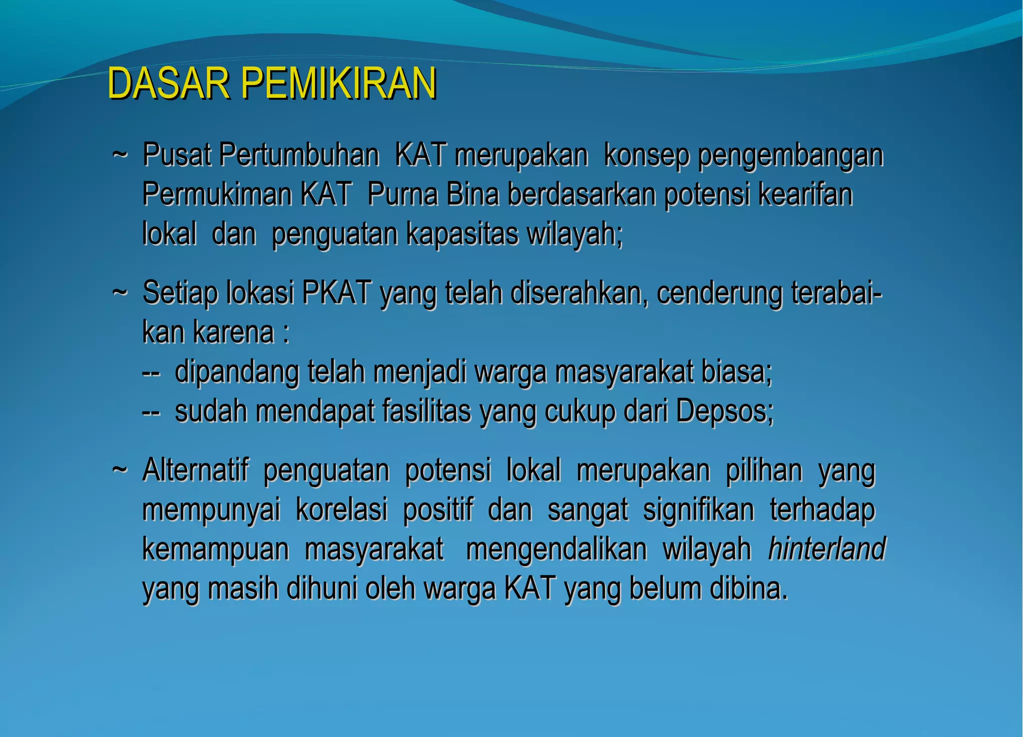 Direktur pkat draf sentra pertumbuhan kat purna bina | PPT
