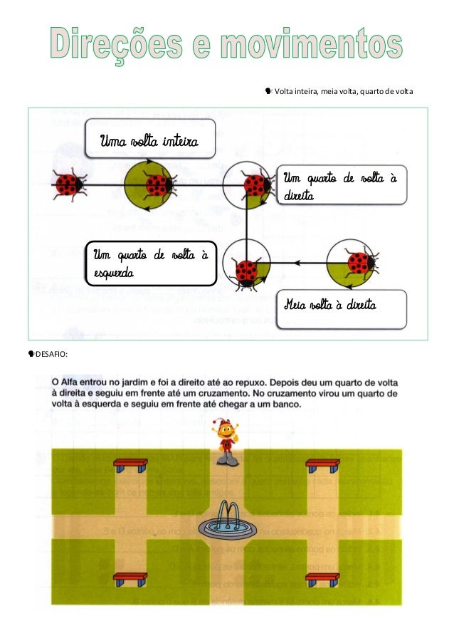 Direções e movimentos - matemática 2º ano