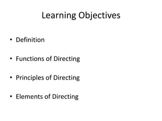 Direting | PPTX