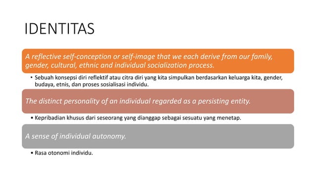 Mengenal Diri melalui Identifikasi Identitas | PDF