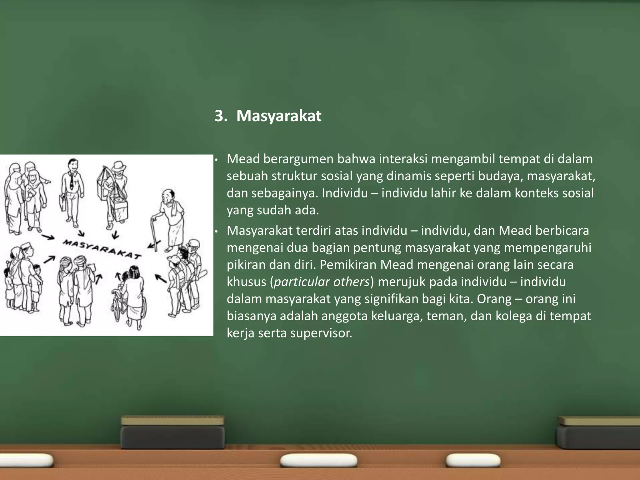 Diri dan pesan (teori interaksi simbolik) | PPTX