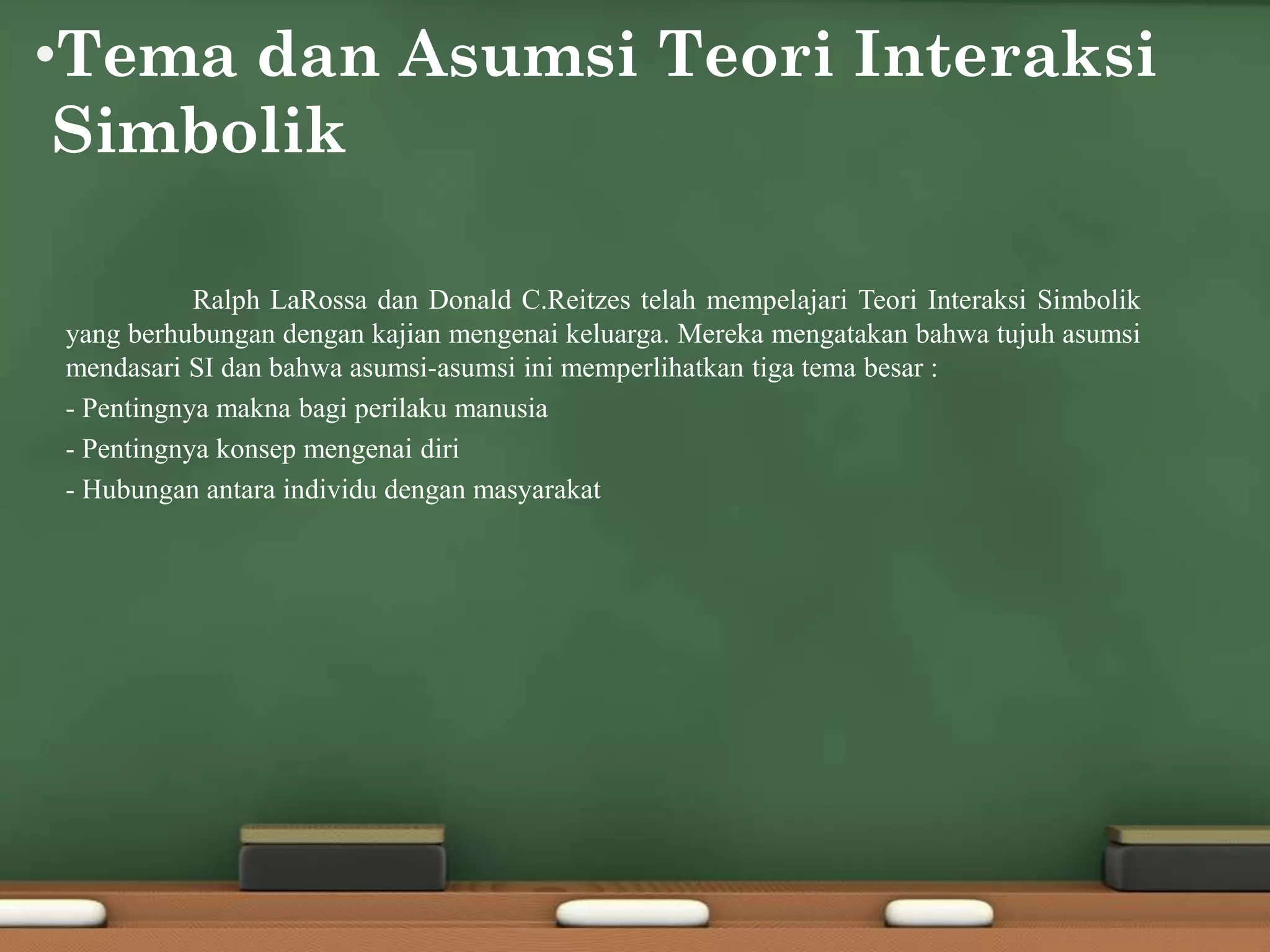Diri dan pesan (teori interaksi simbolik) | PPTX