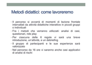 Dirigenti e preposti - Aggiornamento leadership della sicurezza | PDF