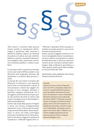 Fotografia e diritti d'immagine nel diritto italiano (2018) | PDF