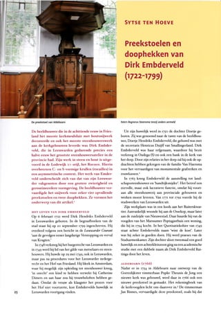 Preekstoelen en doophekken van Dirk Embderveld (1722-1799) | PDF
