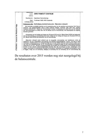 Dirk Frimout Centrum virtueel failliet | DOC