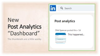 LinkedIn Rolls Out New Post Stats Dashboard | PPT