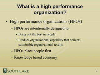 High Performance Organization Model | PPTX
