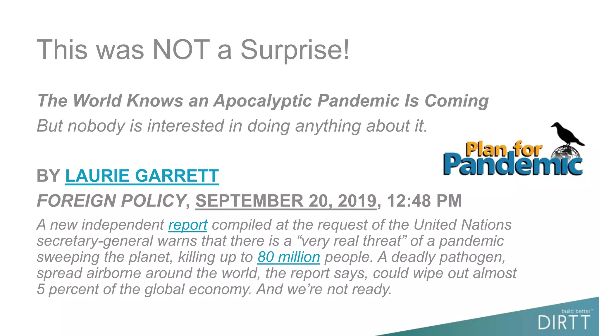 Dirtt Earth Day 2020 presentation by Jerry Yudelson | PPT