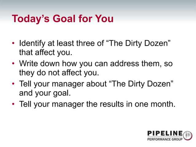 Dirty Dozen 2010 Client Presentation 97 03 | PPT