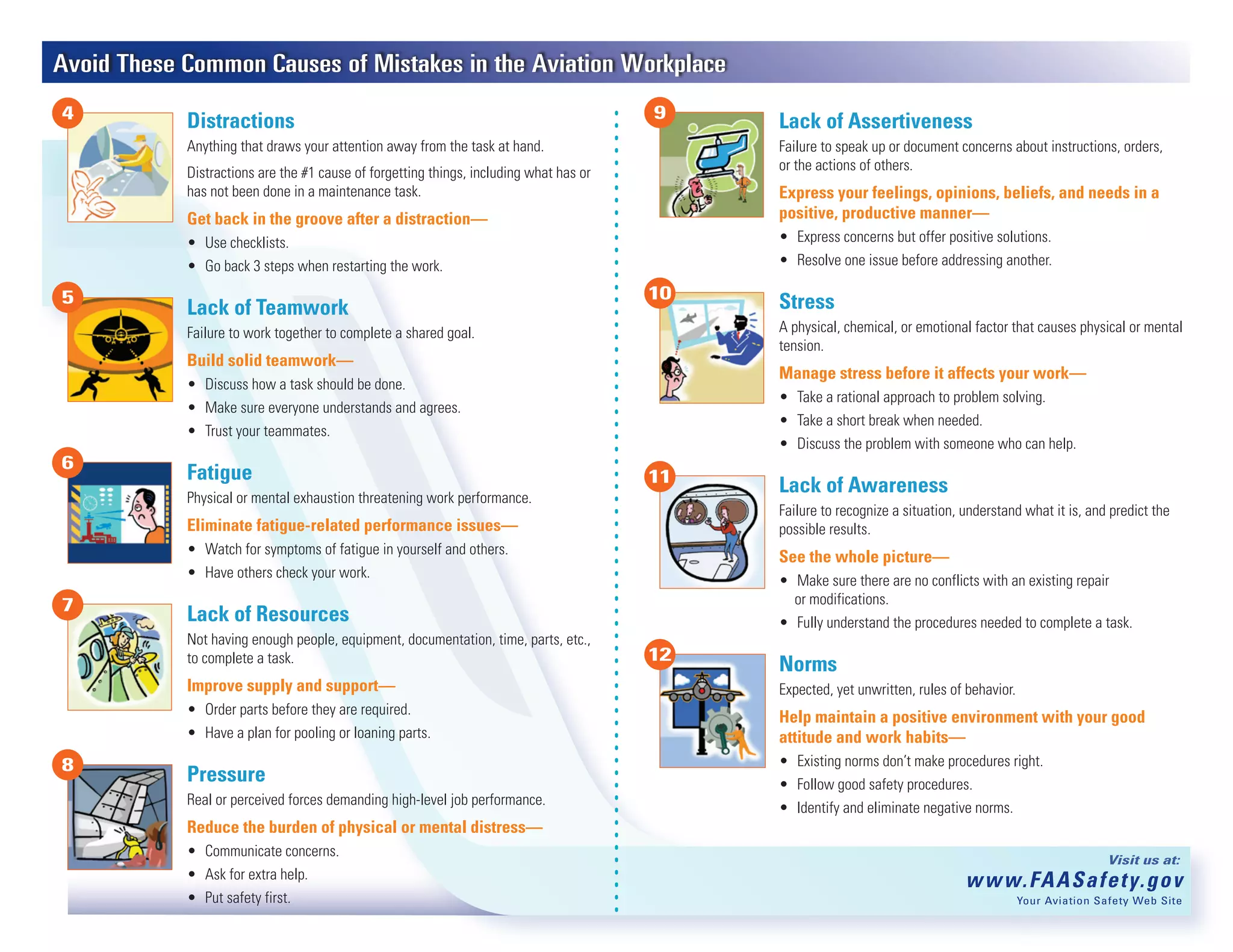 Avoid the Dirty Dozen: 12 Common Causes of Human Factors Errors in ...