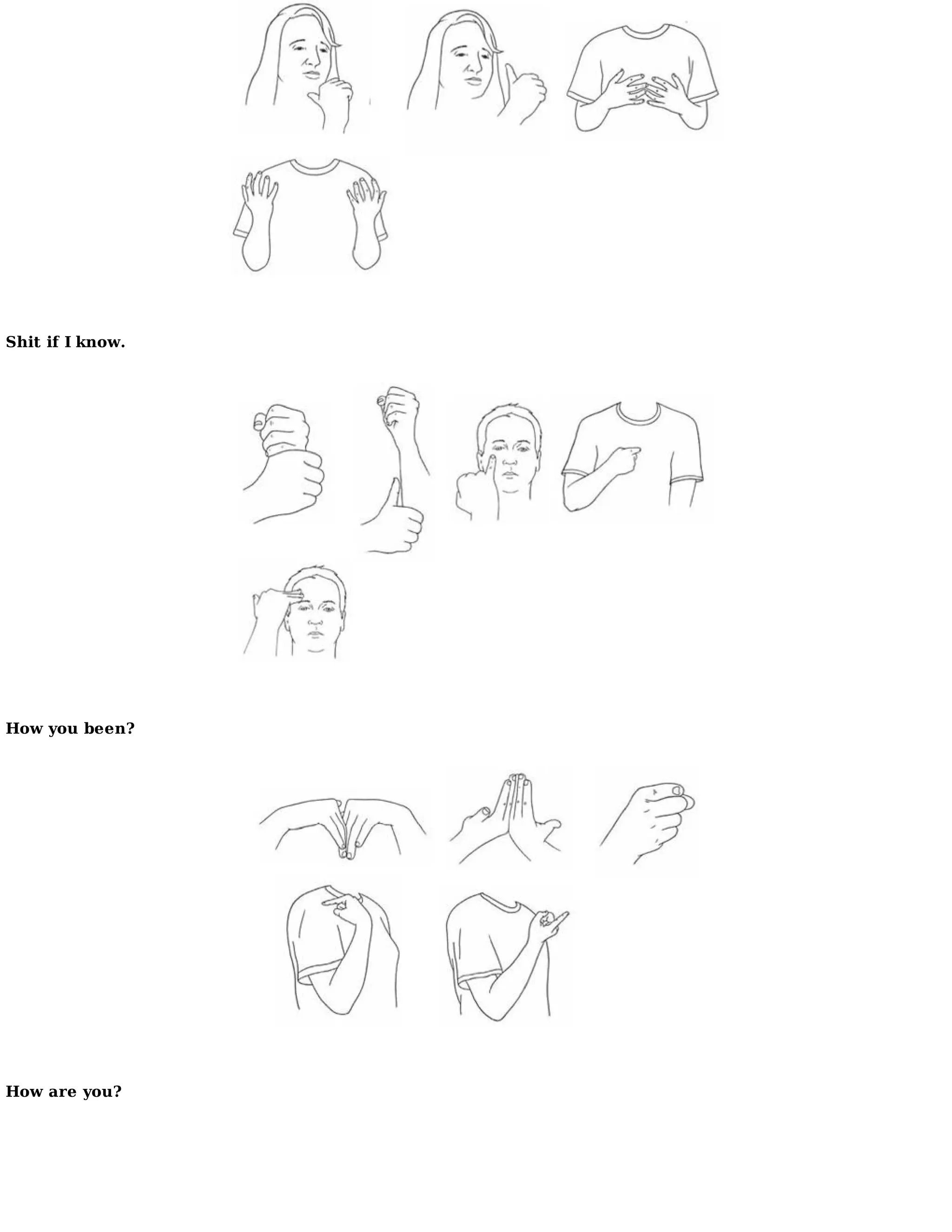 Dirty sign language | PDF