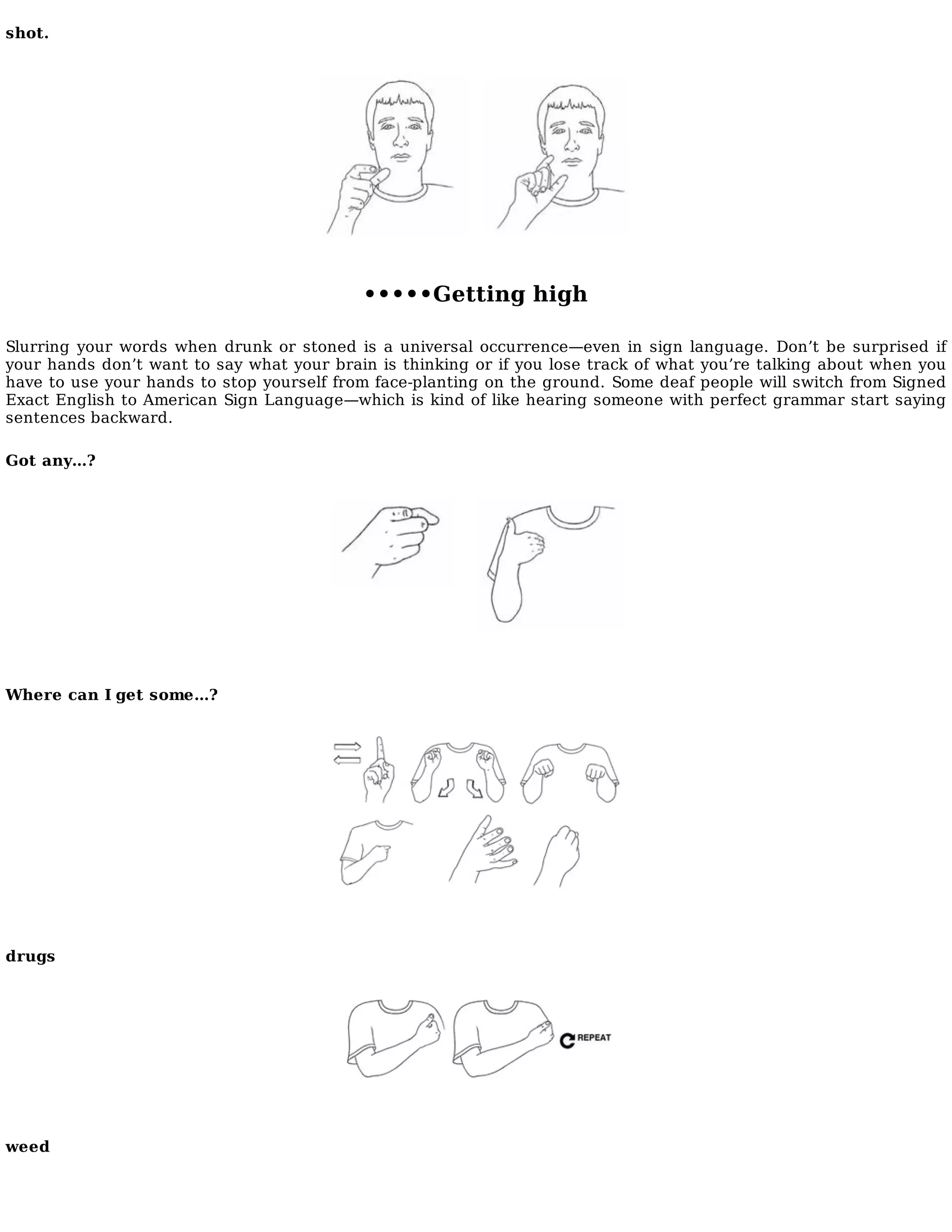 Dirty sign language | PDF