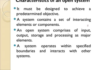 INTRODUCTION TO SYSTEMS AND INFORMATION SYSTEMS IN ORGANIZATIONS | PPT